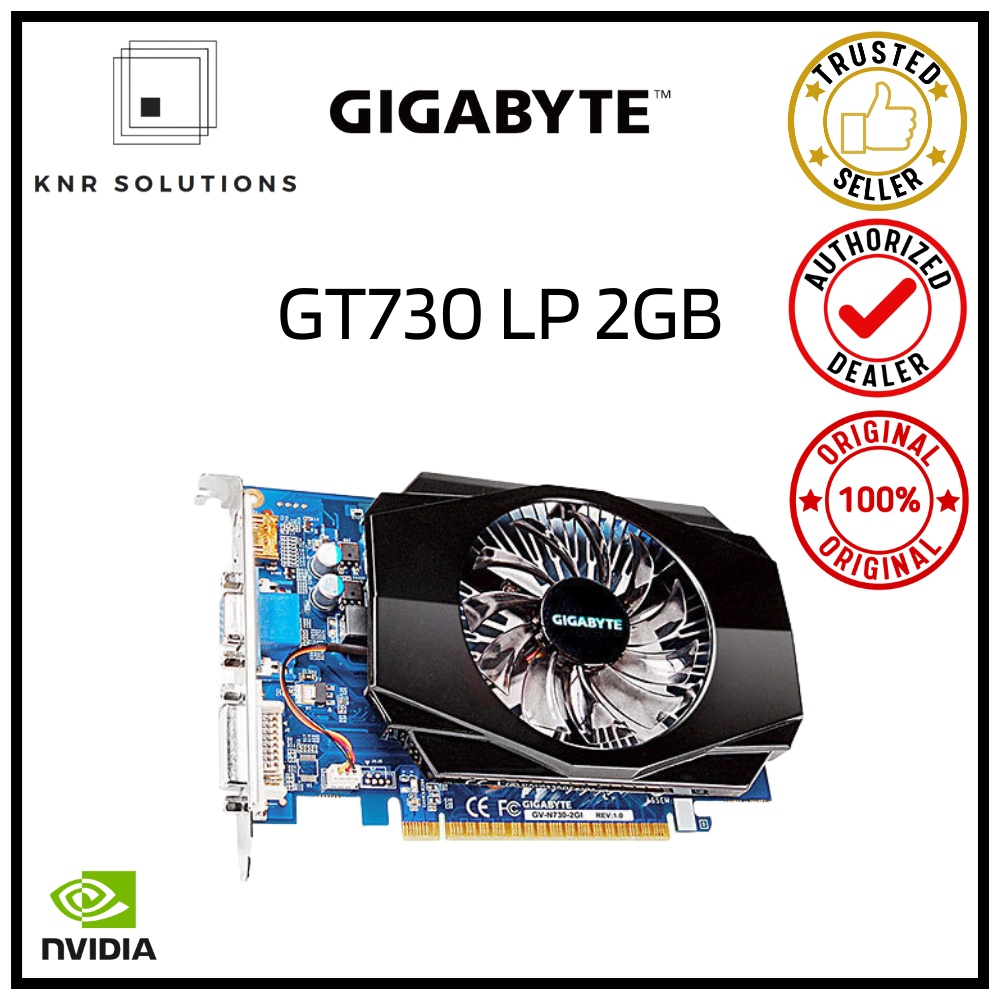 GIGABYTE GeForce GT730 LP GDDR3 2GB | Shopee Malaysia