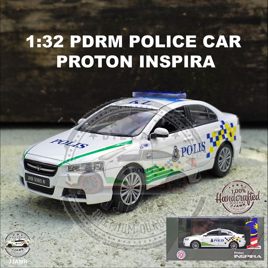 POLIS PROTON INSPIRA: 1:32 Proton Inspira PDRM Police Car Model Diecast ...