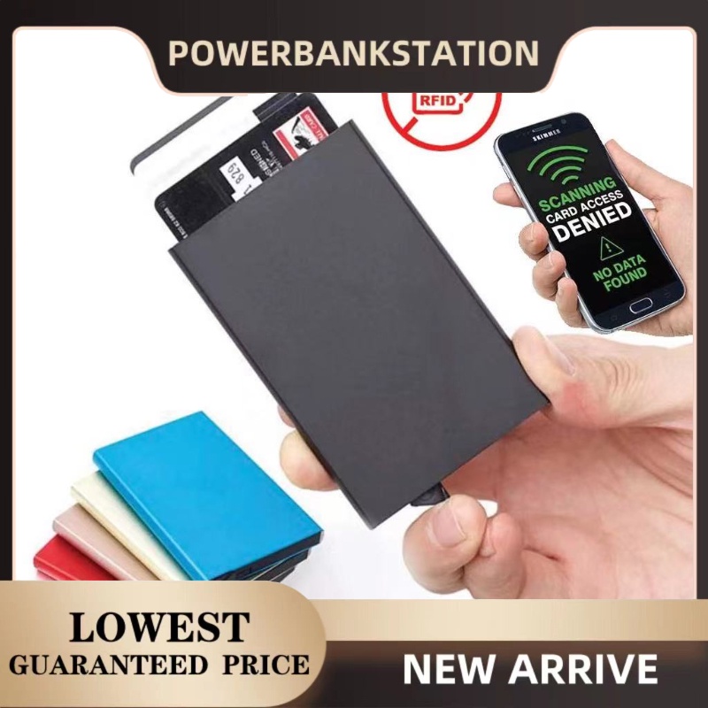 PSB_ RFID Blocking Anti-theft ID Credit Card Holder Porte Carte Thin ...