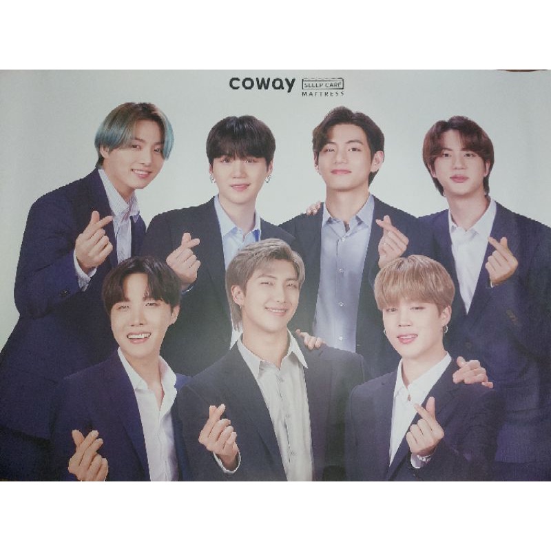 Coway X BTS limited Edition Poster [New 2021 Coway x BTS poster] 1 full ...