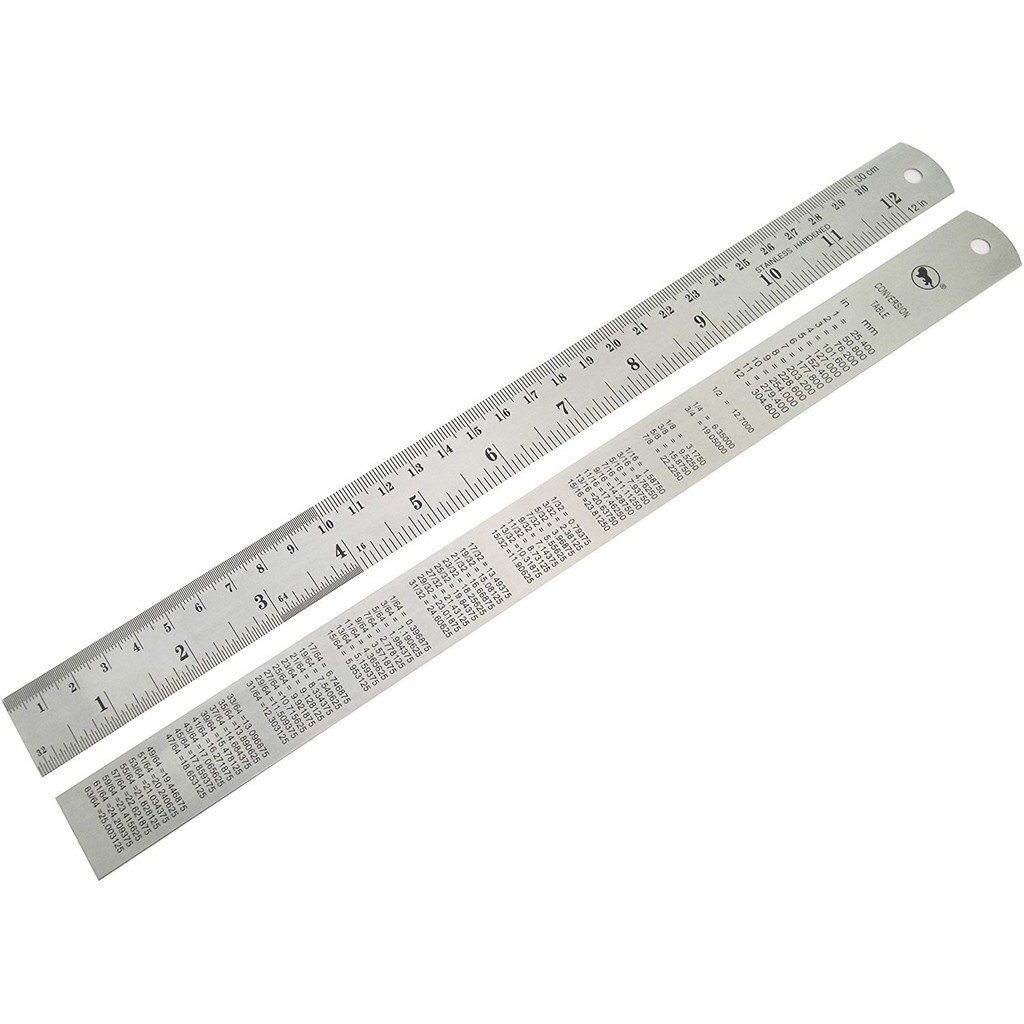Engineer's Stainless Steel Ruler 300mm/400mm/500mm/600mm - 12"/16"/20 ...