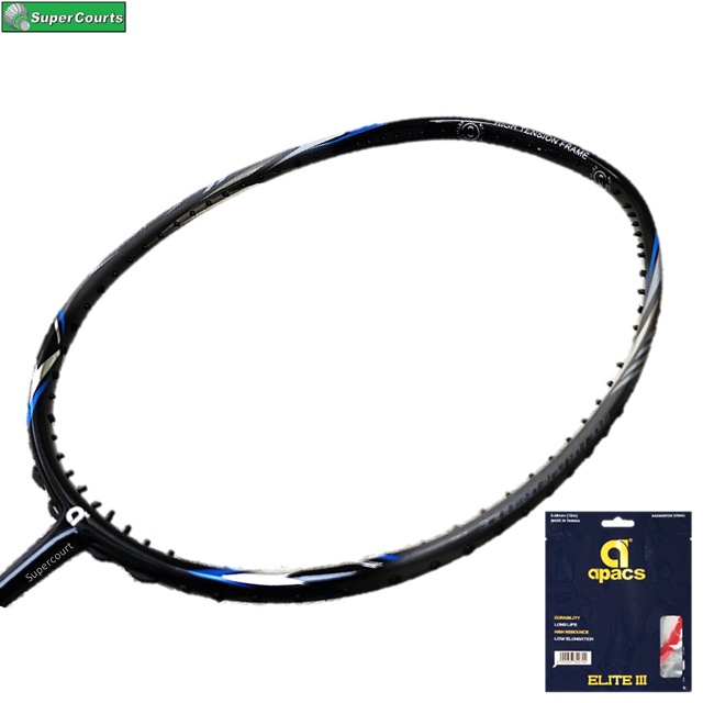 Apacs Versus 77 Siap pasang tali 4 knot Apacs Elite III Badminton ...