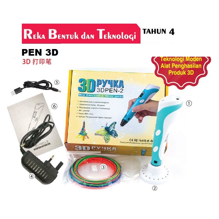 Pen 3D (set lengkap) - 3D Pen Set | Shopee Malaysia