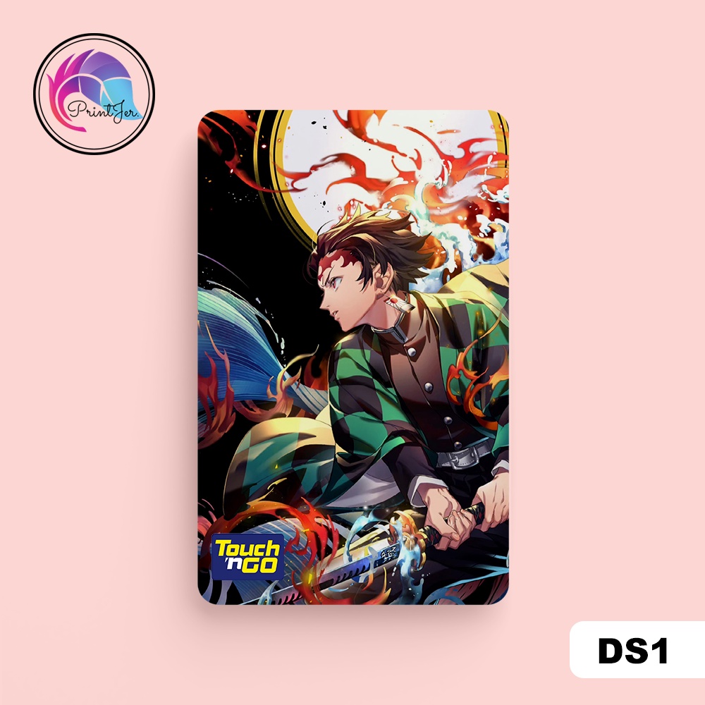 Demon Slayer ( Tanjiro Kamado ) - Touch n Go Card Sticker Cover ...
