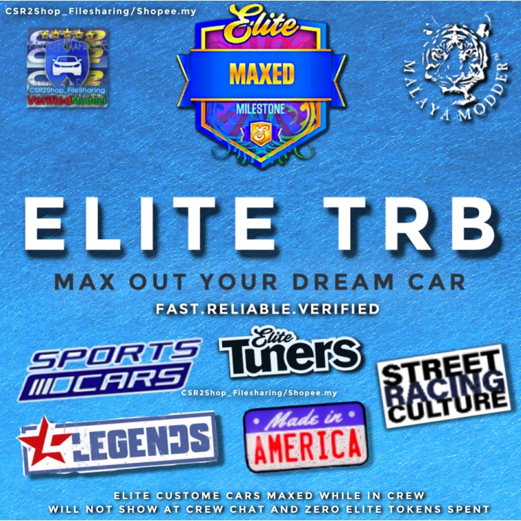 CSR2 Max ELITE CUSTOME Tuner Cars Cheats | Shopee Malaysia