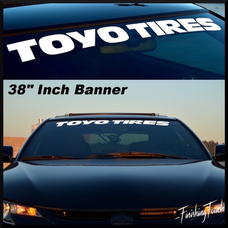 K035# TOYO TIRES Windshield Decal Stickers High Quality Car Sticker ...