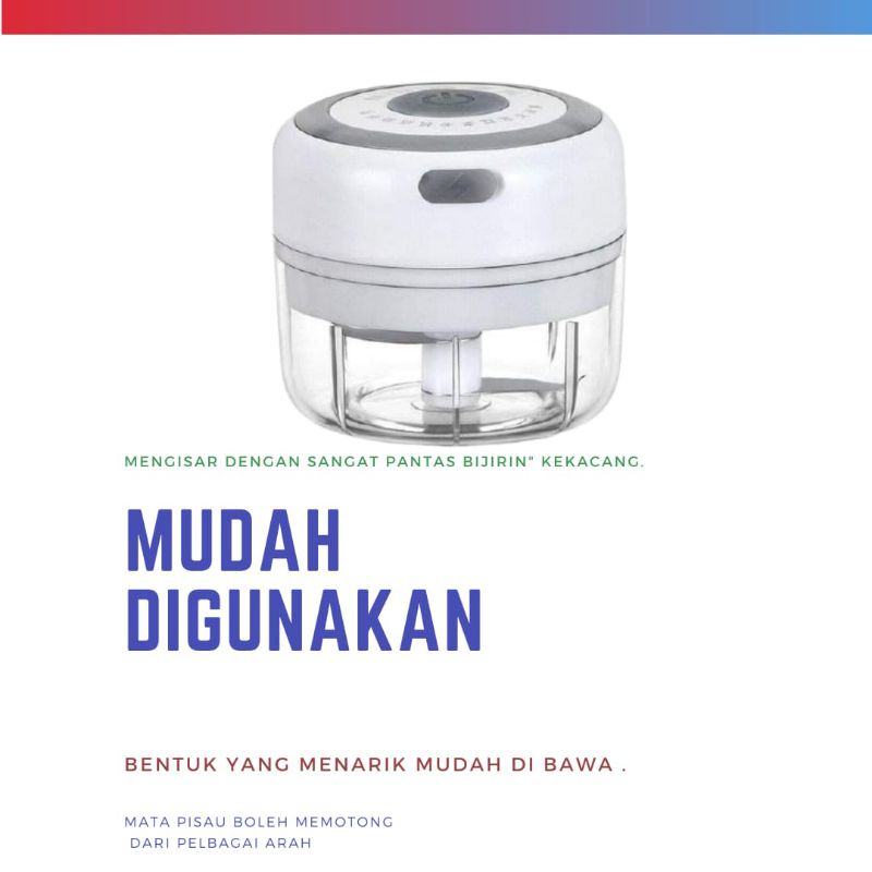 wireless mini blender chopper. | Shopee Malaysia