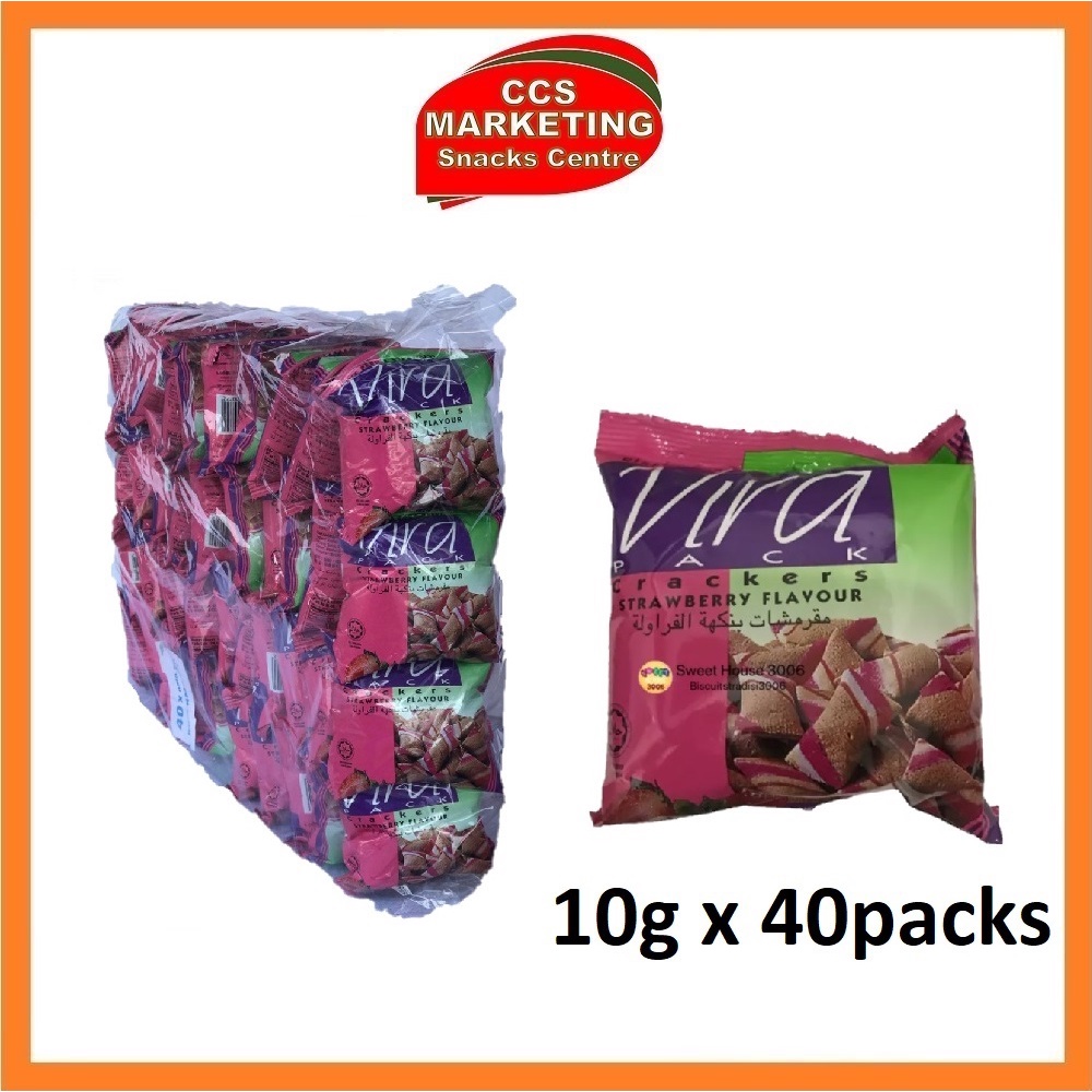 CCS Vira Crackers Strawberry ( 10g x 40pcs ) | Shopee Malaysia