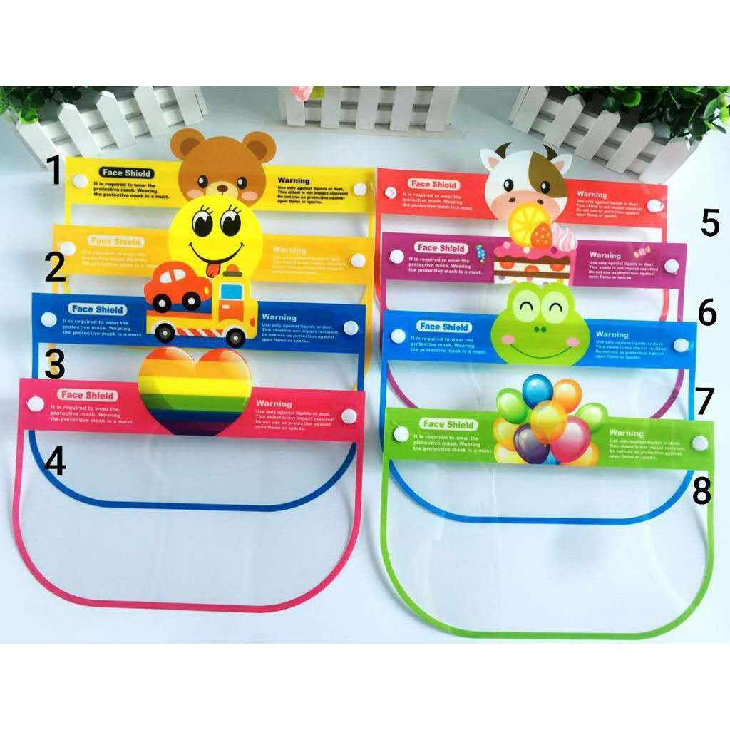 [Ready Stock] Cute Cartoon Kids Child Face Shield Cover Protective Anti ...
