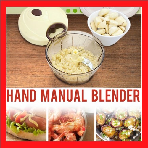 Handheld Manual Speeder Chopping Blender for Vegetables & Meat ...