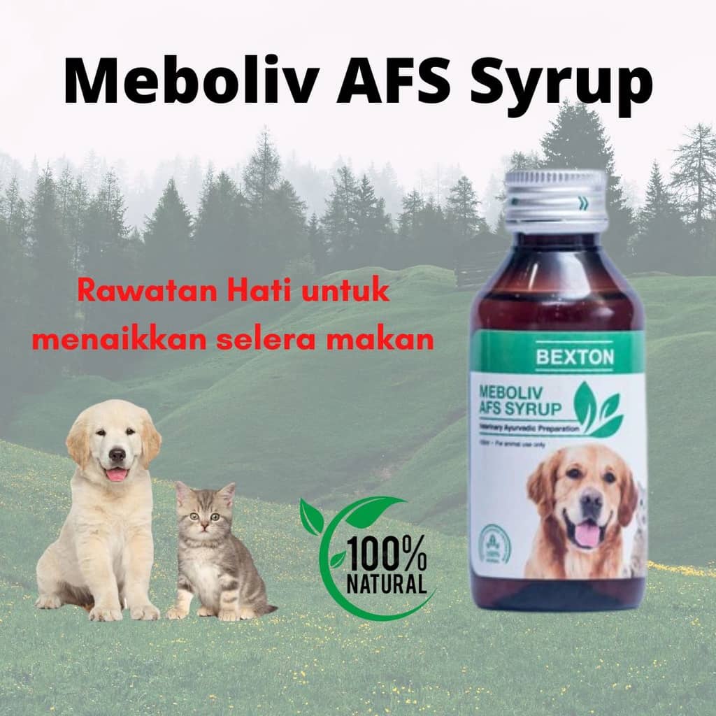 Bexton Meboliv Liver Protection Syrup / Ubat Hati (Dog & Cat) 100ML ...