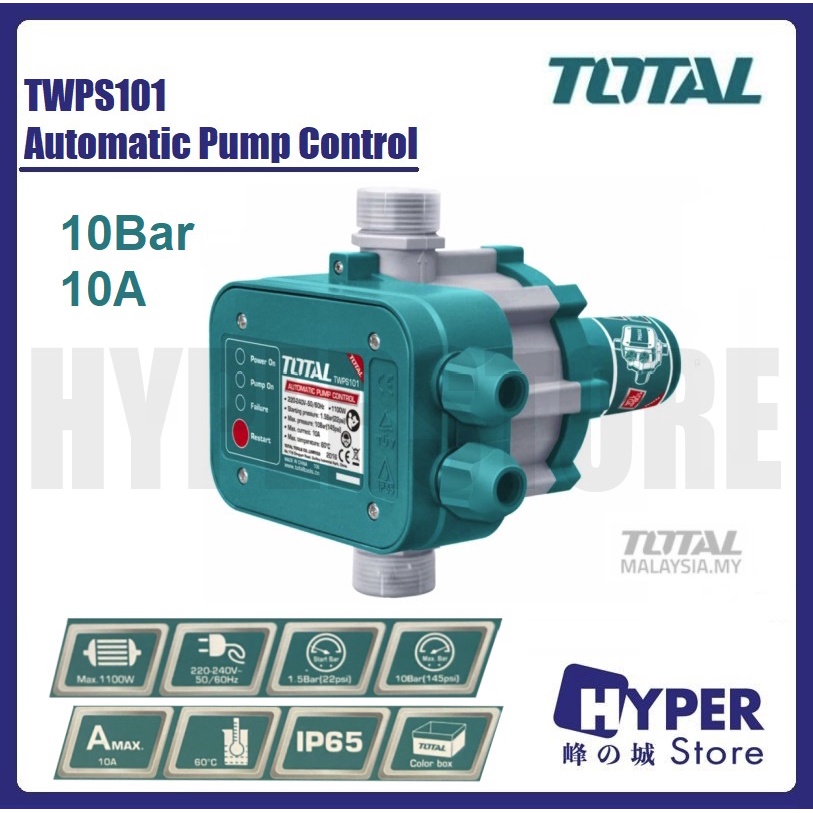 TOTAL - TWPS101 | 1100W Automatic Pump Control | Kawalan Pam Automatik ...