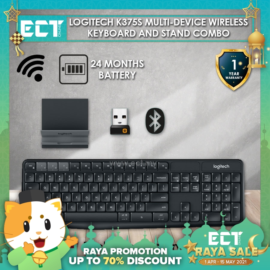 Logitech K375s Multi Device Wireless Keyboard | Shopee Malaysia