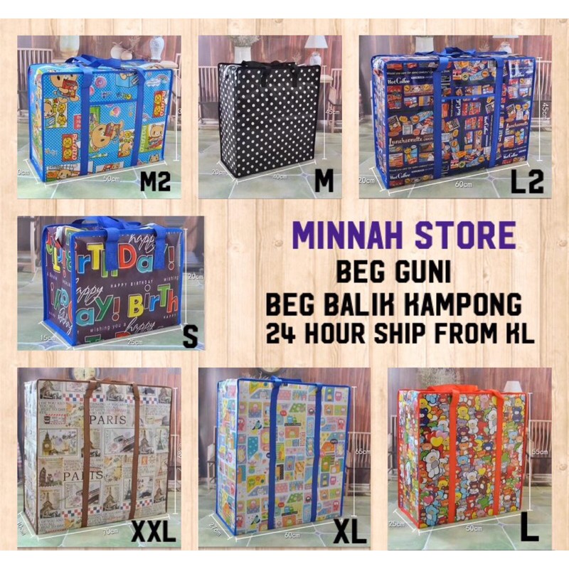 Beg Guni S to XXL Size Recycle Beg @ Storage Beg Small to Big Size ...