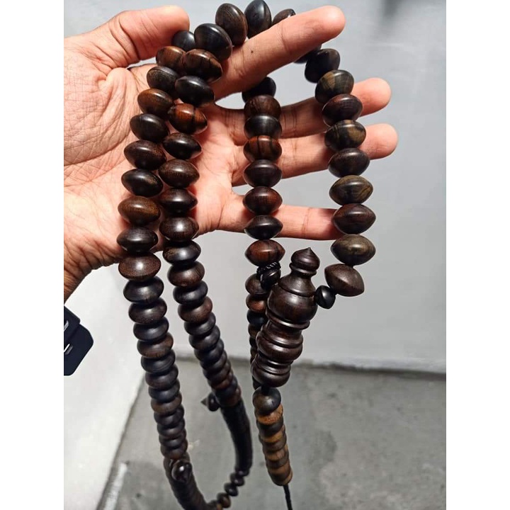 Tasbih teras gemunggal hutan campur kemuning hitam saiz 16mm limited ...