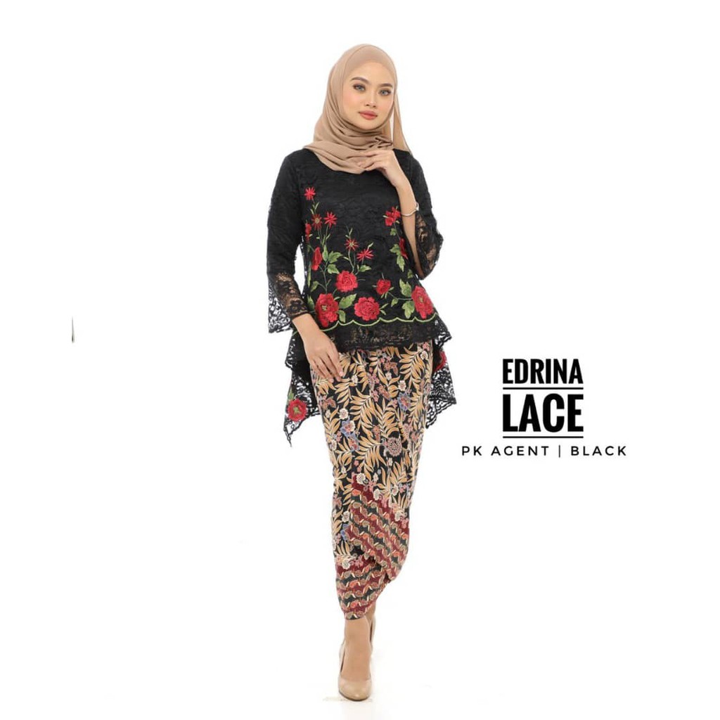 SUPER HOT!! EDRINA LACE WITH BATIK PARIO!! | Shopee Malaysia