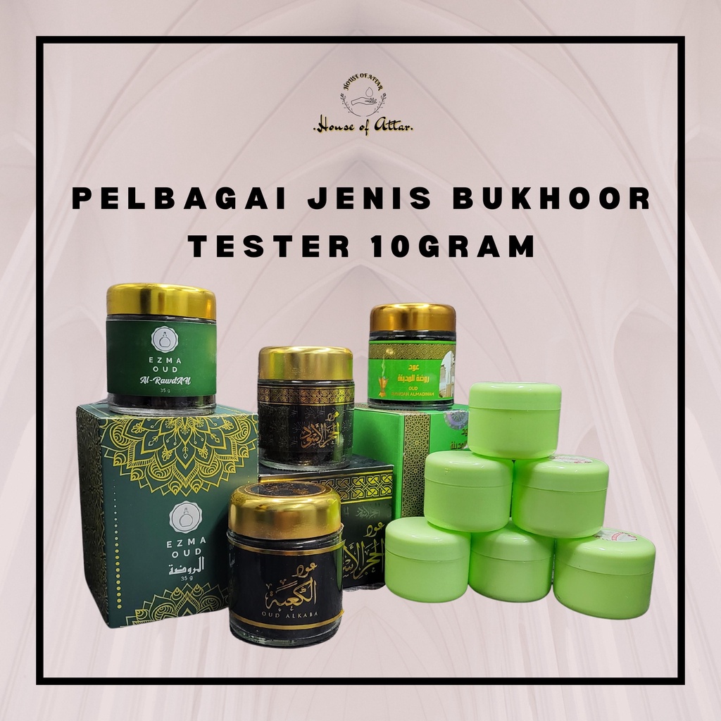 Bukhoor Tester 10gram Pelbagai Jenis Flavour / Bukhoor Trial Pack ...