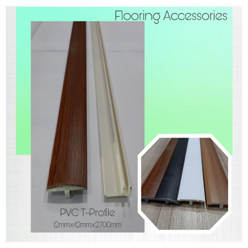 PVC T-Profile 8mm Flooring Accessories 1200mm (L) | Shopee Malaysia