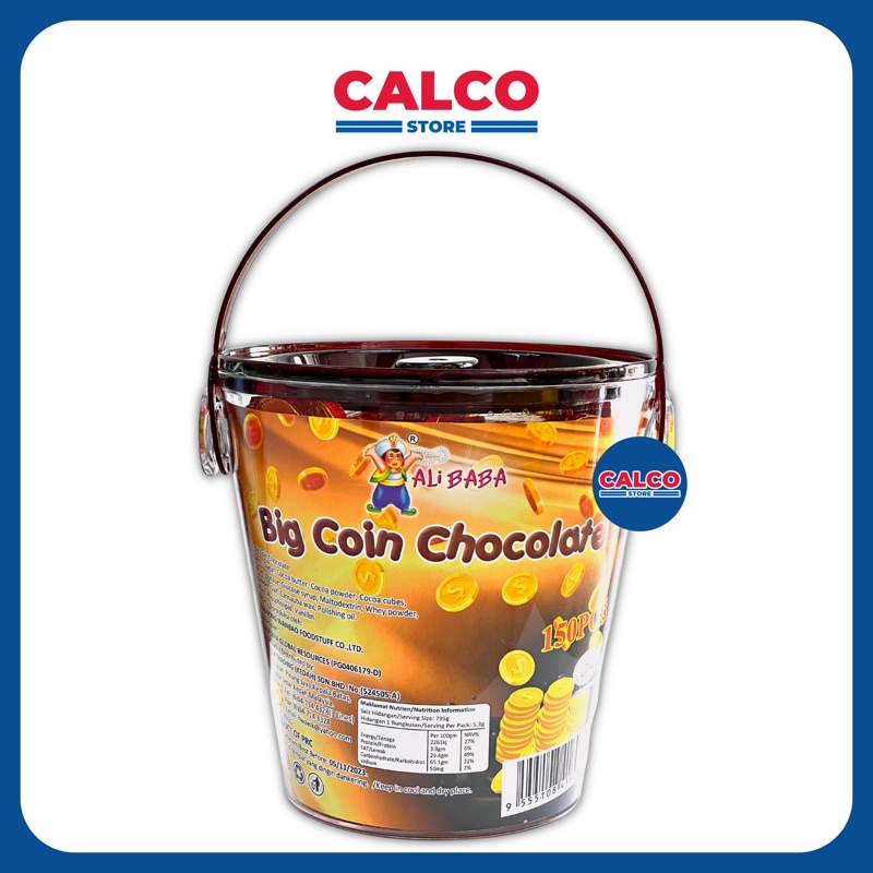 [CALCO] Alibaba Big Coin Chocolate (150pcs) | Shopee Malaysia