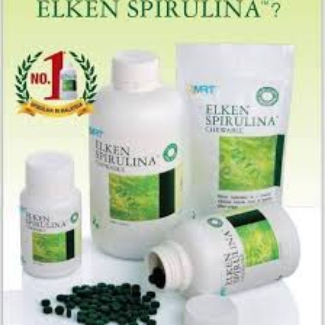 Elken Spirulina 3000 tablets ## FREE 300 tablets !! | Shopee Malaysia