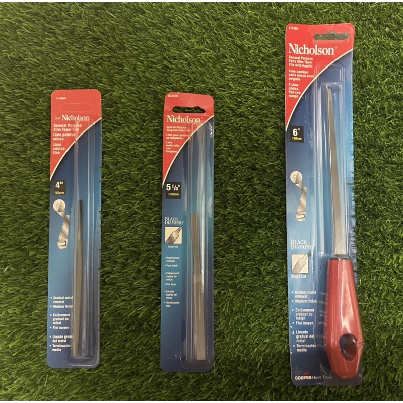 4" NICHOLSON SLIM TAPER FILE KIKIR GERGAJI FILE Nicholson Osberg Bahco ...