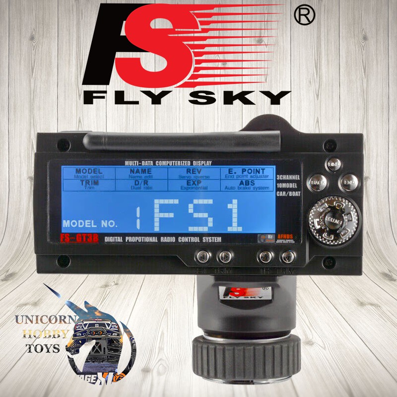 FlySky FS-GT3b 3CH 2.4G LCD Transmitter Remote Control For RC Car Boat ...