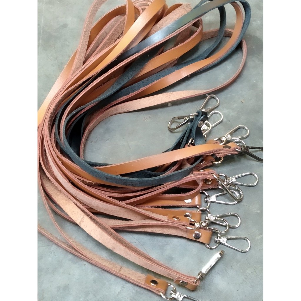 Genuine Leather Id Card Strap - Genuine Leather Name Tag Strap ...