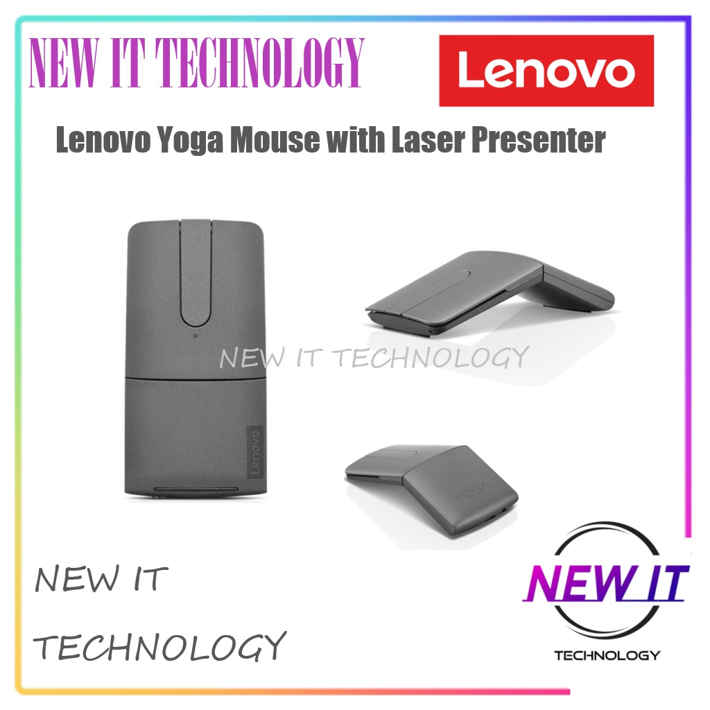 Lenovo Yoga Mouse wireless & Bluetooth connection with Laser Presenter ...
