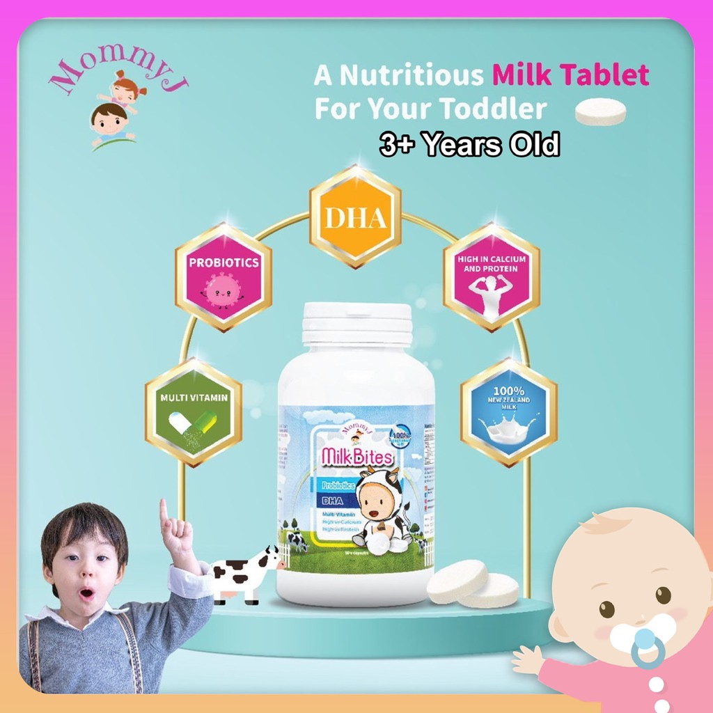 MommyJ Mommy J Milk Bites High Calcium Probiotic Milk Tablet Susu ...
