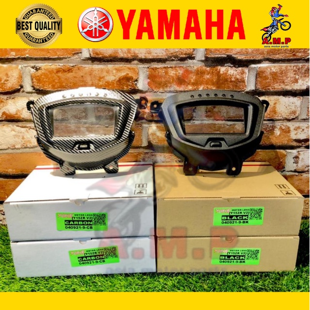 METER LENS COVER YAMAHA Y15ZR V2 , BLACK/CARBON , Y15ZR V2 COVER METER ...