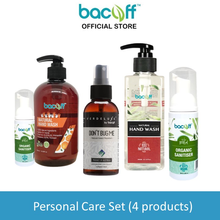 Bacoff Organic Alcohol Free Personal Care Range Bundle (Bundle of 4 ...
