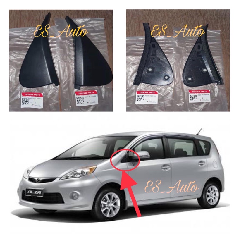 *ORIGINAL PERODUA ALZA FRONT FENDER PILLAR SIDE GARNISH, DEPAN PILLAR ...