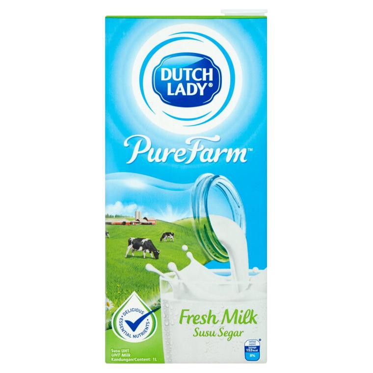 Dutch Lady Pure Farm UHT Fresh Milk 1L | Shopee Malaysia
