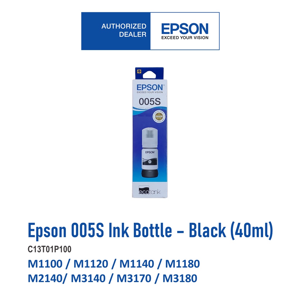 EPSON 005 / 005S BLACK INK T03Q100 FOR M1100 / M1120 / M1140 / M1180 ...