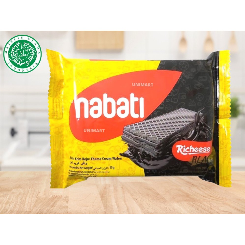 Nabati Richeese BLACK Cheese Cream Wafer (50gm) | Shopee Malaysia
