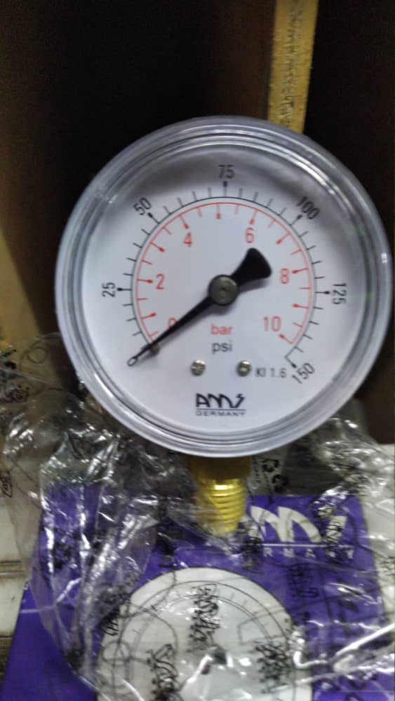 6 / 10 / 16 / 20 Bar AMS Pressure Gauge 63mm / 100mm General Purpose ...