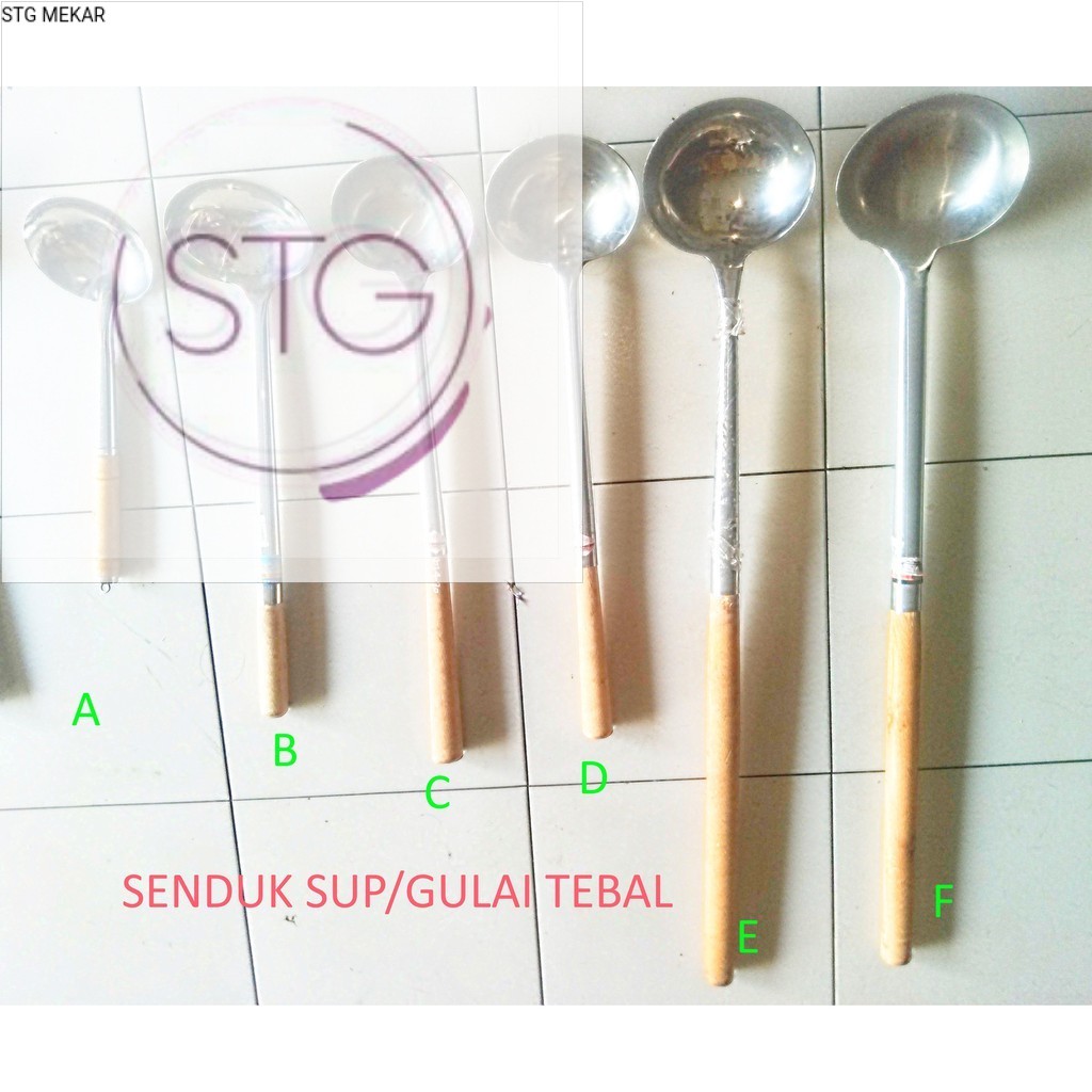 SENDUK GULAI/SENDUK KAWAH/SENDUK SUP BESI TEBAL HULU KAYU | Shopee Malaysia