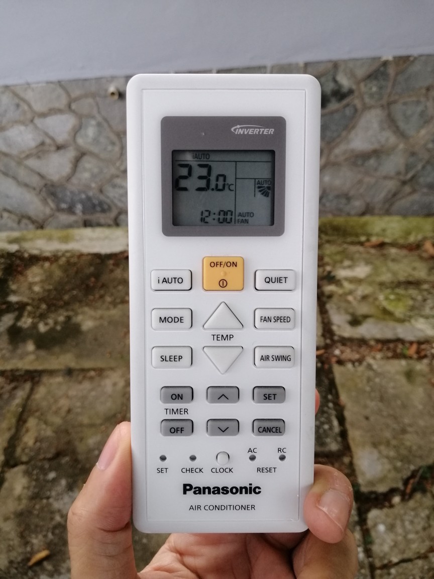 100% Original Panasonic Inverter Air Con Conditional Remote Control ...
