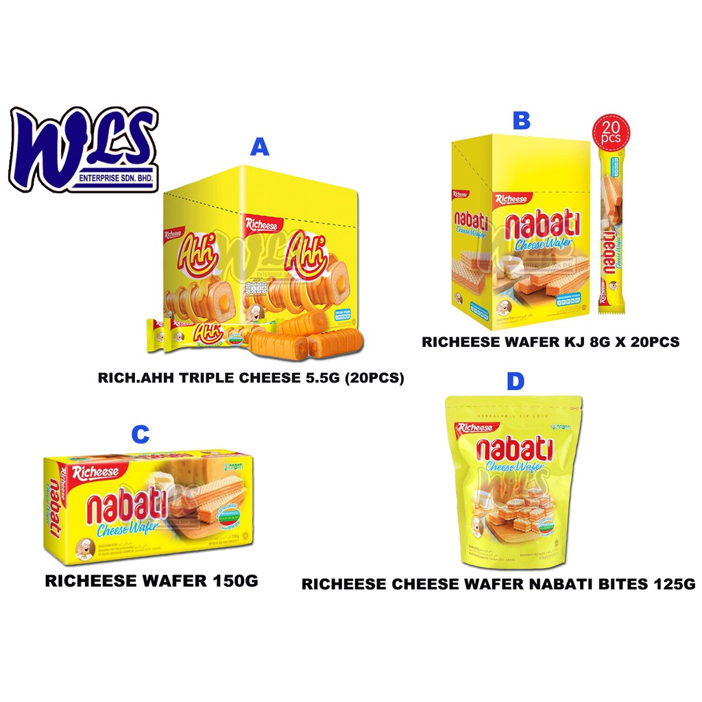 NABATI RICHEESE AHH TRIPLE CHEESE + NABATI RICHEESE WAFER + NABATI ...