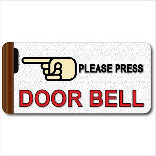 PLEASE PRESS DOOR BELL ACRYLIC SIGN BOARD 105x220mm | Shopee Malaysia