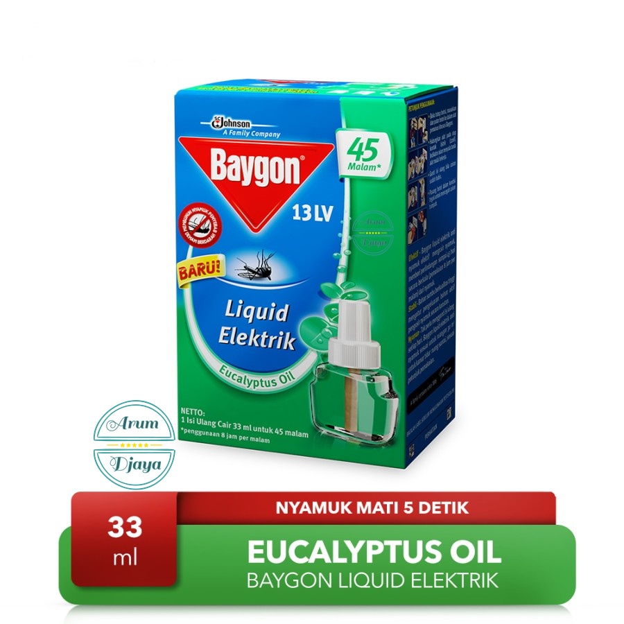 Baygon Liquid Electric Refill Eucalyptus 33ml - Liquid Mosquito ...