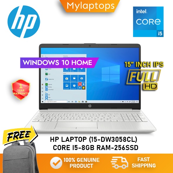 (NEW) HP LAPTOP 15-dw3058cl [CORE i5 / 8GB RAM / 256GB SSD] 15 INCH FHD ...