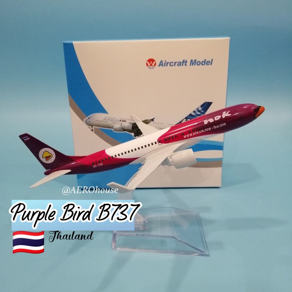 Latest Aeroplane/73 Aircraft Model- Purple Bird B737 Thailand Airlines ...