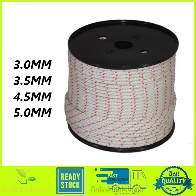 Starter Rope Tali Starter 3mm 3.5mm 4.5mm 5mm Brush Cutter Knapsack ...