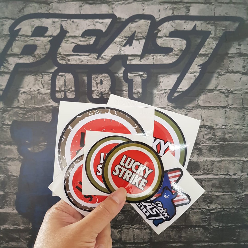 LUCKY STRIKE / STICKER LUCKY STRIKE / LUCKY STRIKE REFLECITVE / STICKER ...