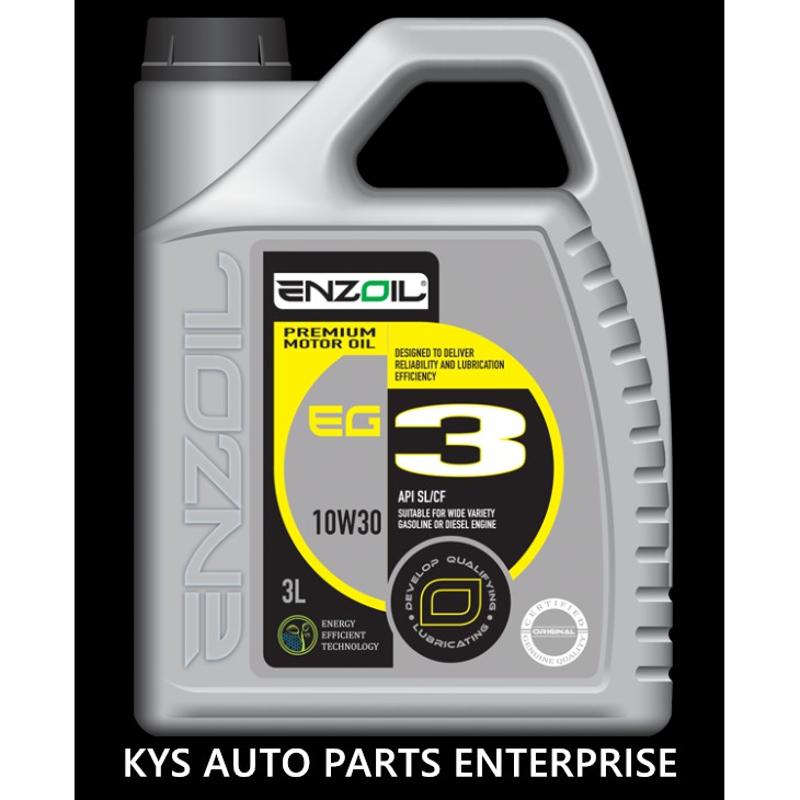 ENZOIL ENGINE OIL EG3 10W30 API SL/CF - 3 Liters | Shopee Malaysia