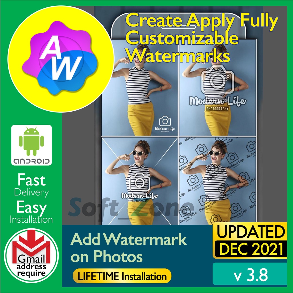 Add Watermark on Photos v4.4 - Create Apply Fully Customizable Watermarks [SmartPhone - Android ...