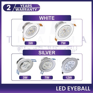 LED Eyeball 3W 7W 12W Recessed Ceiling Downlight LED Spot Eye Ball Bulb ...