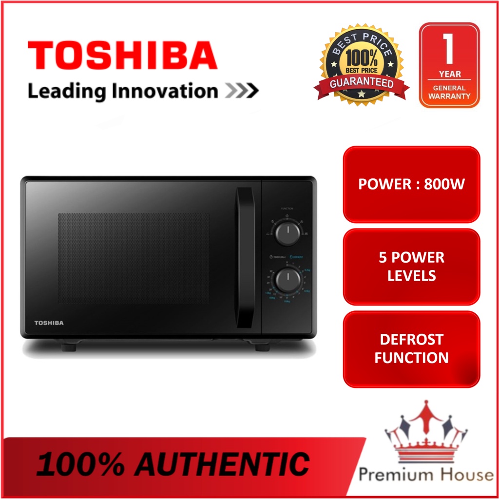 Toshiba 24L Microwave Oven with Digital Timer MW2-MM24PF BK (MW2MM24PF ...