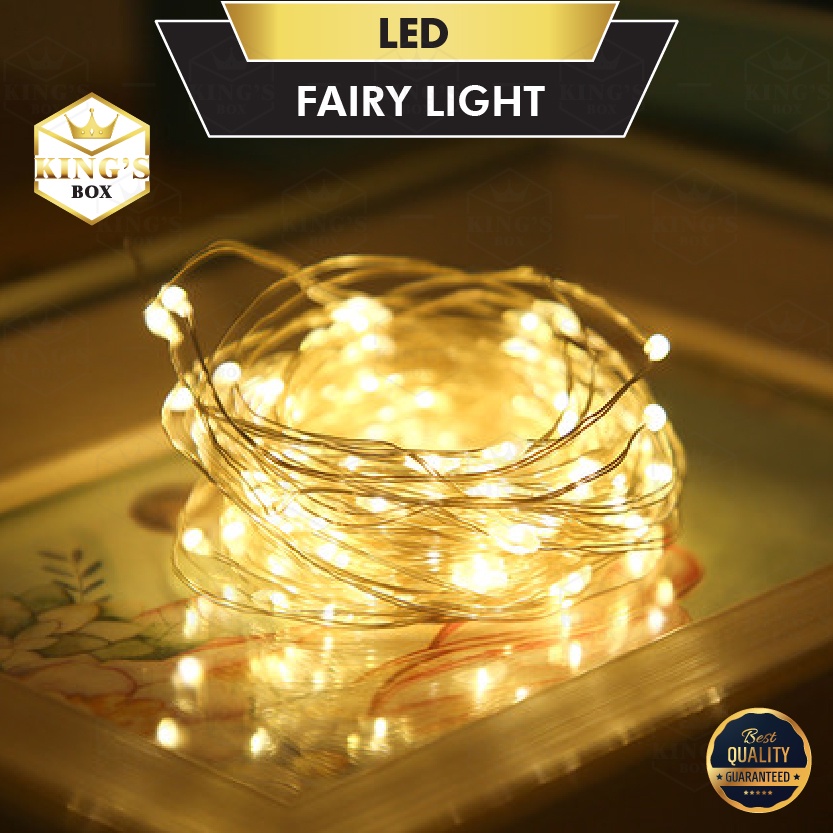 String LED Light Fairy Decorative Light Battery Supply Wire String ...